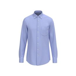 Businesshemd Seidensticker "Comfort" Gr. 46, normale Ärmellängen, blau (hellblau) Herren Hemden Comfort Langarm Button-Down-Kragen Uni