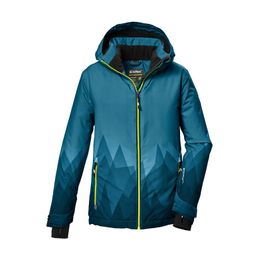 Skijacke Killtec "KSW 383 BYS SKI JCKT" Gr. 128, blau (ocean), Kinder, 100% Polyester, Jacken