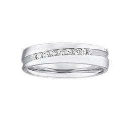 Trauring Firetti "Schmuck Geschenk Hochzeit Ehering "LIEBE"" Fingerringe Gr. 16, mit Zirkonia, Silber 925 (Sterlingsilber), 5 mm, silberfarben (silberfarben, kristallweiß) wahlweise mit oder ohne Zirkonia