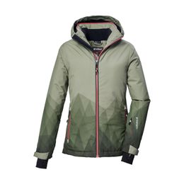 Skijacke Killtec "KSW 328 GRLS SKI JCKT", Kinder, Gr. 128, grün (moosgrün), 100% Polyester, sportlich, Jacken