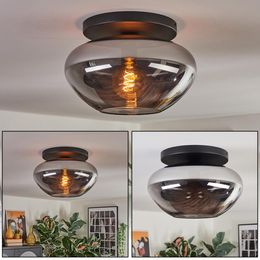 hofstein Mertola Deckenleuchte Glas 35 cm Rauchfarben, 1-flammig
