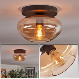 hofstein Mertola Deckenleuchte Glas 25 cm Bernsteinfarben, 1-flammig