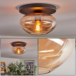 hofstein Mertola Deckenleuchte Glas 25 cm Bernsteinfarben, 1-flammig