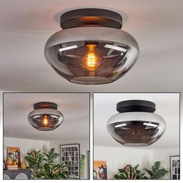 hofstein Mertola Deckenleuchte Glas 30 cm Rauchfarben, 1-flammig