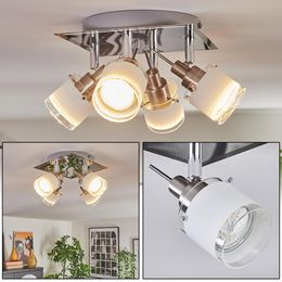 hofstein Maren Deckenleuchte LED Chrom, Nickel-Matt, 4-flammig