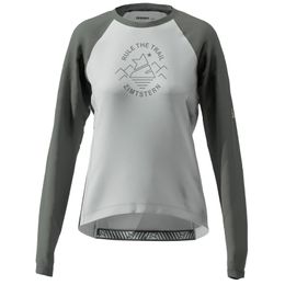 Zimtstern PureFlowz Shirt LS Women&rsquo;s - Fahrradtrikot langarm - Glacier Grey/Gun Metal/Blush