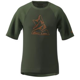 Zimtstern PureFlowz Shirt SS Men&rsquo;s - Fahrradtrikot kurzarm - Forest Night/Bronze Green