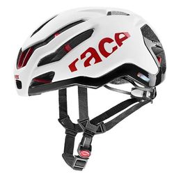 Uvex race 9 - Rennrad & Gravel Helme - white red mat