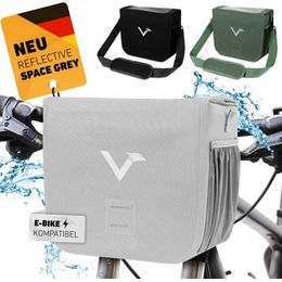 Valkental Front Pack - Robuste & wasserdichte Lenkertasche - Rucks&auml;cke & Taschen - space grey