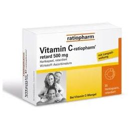 Vitamin C ratiopharm retard 500 mg 30 St