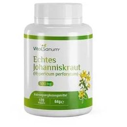 VitaSanum® - Echtes Johanniskraut (Hypericum perforatum) 500 mg 120 Kapseln 120 St