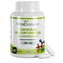 VitaSanum® - Löwenmähne Hericium erinaceus (Igelstachelbart) 500 mg 60 Kapseln 60 St