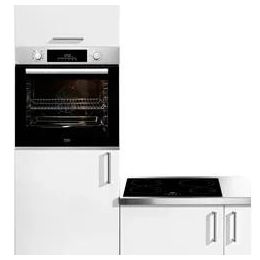 Beko Backofen-Set "BBSM12340X", A (A+++-D), schwarz (edelstahlfarben, schwarz), Herdsets, Induktions-Kochfeld