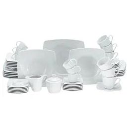 Kombiservice Creatable "Geschirr-Set Celebration" Geschirr-Sets Gr. 50 tlg., weiß Service, weiß, außergewöhnliche Geometrie, 50 Teile, für 6 Personen