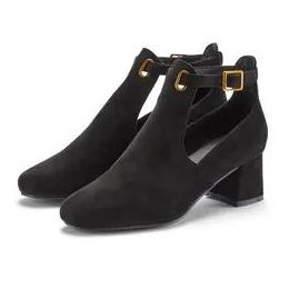 Stiefelette Lascana Gr. 39, schwarz Damen Schuhe Stiefel, Boots mit Blockabsatz und besonders softer Innensohle VEGAN