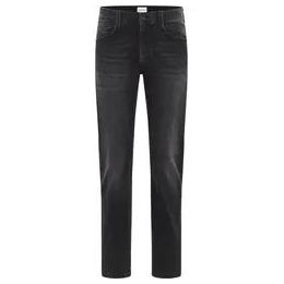 Slim-fit-Jeans Mustang "Style Oregon Slim" Gr. 33, Länge 34, schwarz (903 schwarz) Herren Jeans