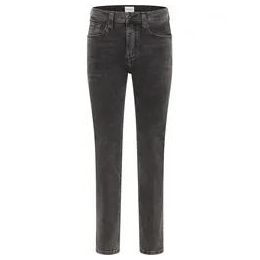 Slim-fit-Jeans Mustang "Style Orlando Slim" Gr. 34, Länge 34, schwarz (802 schwarz) Herren Jeans