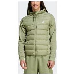 Outdoorjacke Adidas SPORTSWEAR "ESS DWN HYB J" Gr. M, grün (tent green) Herren Jacken