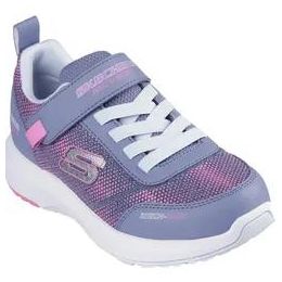 Sneaker Skechers "DYNAMIC TREAD" Gr. 32, grau (grau-rosa) Kinder Schuhe Freizeitschuh, Klettschuh mit glänzendem Textileinsatz