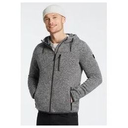 Strickfleecejacke G.I.G.A. DX BY KILLTEC "GW 54 MN KNTFLC JCKT" Gr. L, schwarz Herren Jacken