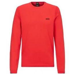 Rundhalspullover BOSS Green "Ever-X_CN" Gr. XXL, rot (open red645) Herren Pullover mit Rundhalsausschnitt