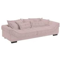 Big-Sofa Inosign "Diwan II DuraFlex" Sofas Gr. B/H/T: 300cm x 67cm x 121cm, Cord, rosa (stripes 8626 flamingo) DuraFlex-Kaltschaumpolsterung, bis 140 kg, 4 Bezugsqualitäten