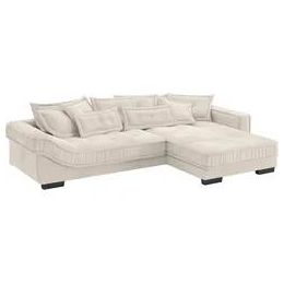 Ecksofa Inosign "Diwan II DuraFlex" Sofas Gr. B/H/T: 334cm x 67cm x 207cm, Soft clean, mega-Recamiere rechts, beige (novaclean avanti 4 ecru) DuraFlex-Kaltschaumpolsterung, bis 140 kg, Bezugsqualitäten