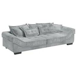 Big-Sofa Inosign "Diwan II DuraFlex" Sofas Gr. B/H/T: 300cm x 67cm x 121cm, Velours, silberfarben (dolce 14 silber) DuraFlex-Kaltschaumpolsterung, bis 140 kg, 4 Bezugsqualitäten