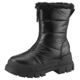 Winterboots Buffalo "ASPHA QUILT ZIP VEGAN" Gr. 41, schwarz Damen Schuhe Schlupfboots, Winterstiefelette, Snowboot mit Warmfutter