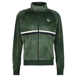 Trainingsjacke Sergio Tacchini "DALLAS 024 VELOUR TRACKTOP Herren" Gr. XXL, mountain view/gardenia Herren Jacken Trainingsjacke Herren, leichte Jacke, Velour, Sportjacke, Outdoor,Sale