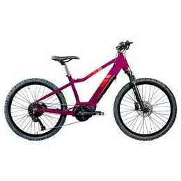 Zündapp E-Bike ZÜNDAPP "Z240" E-Bikes Gr. 38cm, 24 Zoll (60,96cm), lila E Bike Mountainbike 24 Zoll Elektro 130-145 cm Jugendliche ab 8