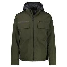 Outdoorjacke Lerros "Lerros Fieldjacket mit Kapuze, gefüttert" Gr. XL, grün (olive) Herren Jacken Wasser_Wind_Atmung