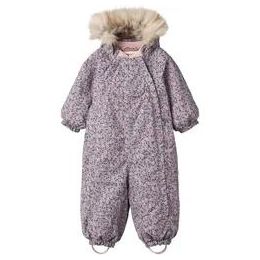 Schneeoverall Wheat "Snowsuit Nickie Tech" Gr. 92, N-Gr, bunt (winter flowers), Baby, Web, Obermaterial: 100% Polyester, geblümt, Overalls, wasserdicht, atmungsaktiv und leicht wattiert