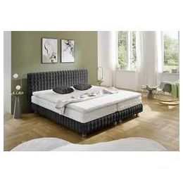 Boxbett "Sendai", grau (anthrazit), L:210cm, Westfalia Schlafkomfort, Komplettbetten, Fellimitat HIGHLIGHT, wahlweise Matratzen in H2,H3,H4