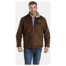 Lederimitatjacke CHARLES COLBY "Jacke SIR SHERWIN" Gr. 62, braun (cognac) Herren Jacken