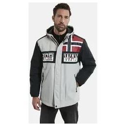 Outdoorjacke Jan Vanderstorm "Jacke LUDOLF" Gr. 66, grau (hellgrau) Herren Jacken