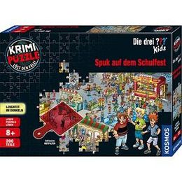 Kosmos KRIMI-PUZZLE Die drei ??? Kids - Spuk auf dem Schulfest Puzzle, 200 Teile