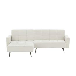 Ecksofa Annelie &brvbar; creme &brvbar; Ma&szlig;e (cm): B: 244 H: 83 T: 153 &raquo; Sconto