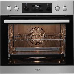 AEG Induktions Herd-Set »EEB331010M« mit Backauszug Hob²Hood - Funktion silberfarben MaxiSense - flexible Nutzung der Kochfeldfläche. Für fast alle...
