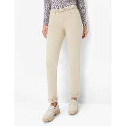 Brax Damen Five-Pocket-Hose Style MARY, Beige, Gr. 36