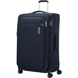 Weichgepäck-Trolley Samsonite "RESPARK 79 EXP" Gr. B/H/T: 48cm x 79cm x 31cm 124 l, blau (midnight blau) Koffer Reisekoffer Weichschalenkoffer TSA-Zahlenschloss