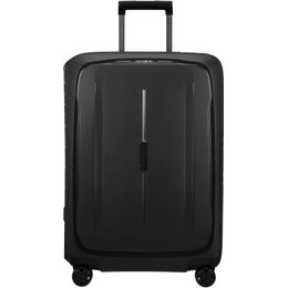 Hartschalen-Trolley Samsonite "ESSENS 69" Gr. B/H/T: 49cm x 69cm x 30cm 88 l, grau (graphite), Polypropylen, Strukturmuster, Koffer, Reisekoffer Hartschalenkoffer Koffer für Flugreisen TSA-Schloss