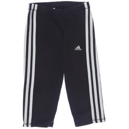 Adidas Damen Stoffhose, schwarz, Gr. 128