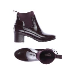 Hunter Damen Stiefelette, bordeaux, Gr. 39