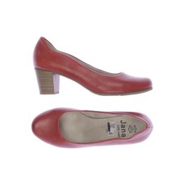 Jana Damen Pumps, rot, Gr. 40.5