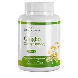 VitaSanum® - Gingko (Ginkgo biloba) 500 mg 60 Kapseln 60 St