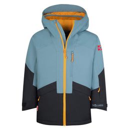 Trollkids Ski-/ Snowboardjacke "Kongsberg" in Hellblau/ Schwarz - 49% | Gr&ouml;&szlig;e 128 | Kinder-outdoor-jacken