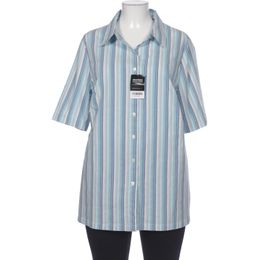 Ulla Popken Damen Bluse, blau, Gr. 50