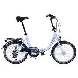 Klapprad Performance Fahrräder Gr. 40cm, 20 Zoll (50,80cm), weiß für Damen und Herren, Kettenschaltung