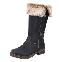 Winterstiefel Rieker Gr. 38, Normalschaft, schwarz Damen Schuhe mit wasserabweisender RiekerTEX-Membran